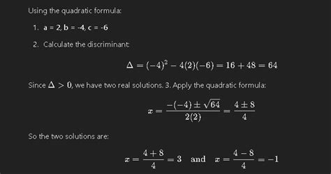 Quadratic Formula Calculator To Solving Any Quadratic Equation