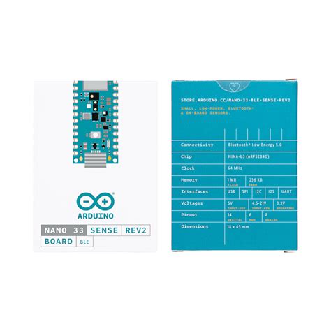 Arduino Nano 33 Ble Sense Rev2 Bastelgarage Elektronik Online Shop