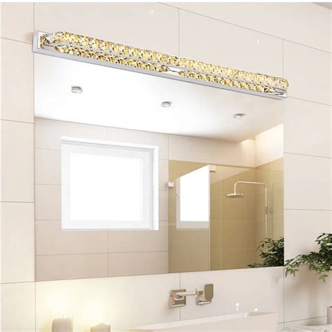 Modern LED Crystal Bathroom Mirror Sconces Light 23W Over Mirrors