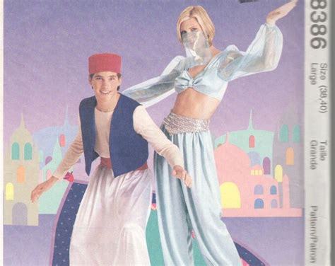 Mccalls 8386 Adult Belly Dancer Aladdin Costume Pattern Bra Harem Pants