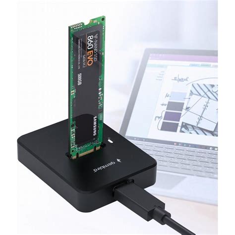 Gembird Desktop USB Type C M 2 SATA NVME SSD Drive Docking Station