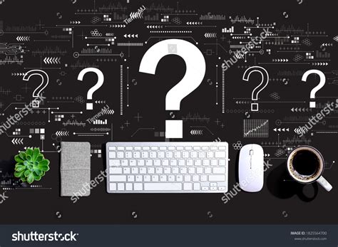 Question Marks Computer Keyboard Mouse Stock Photo Shutterstock