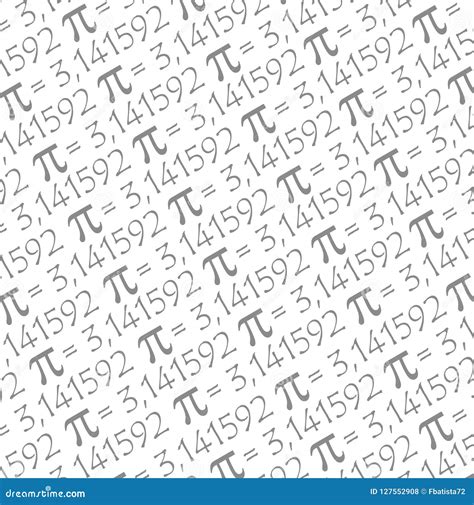 The Pi Symbol Mathematical Constant Irrational Number Greek Letter Pattern Background Stock