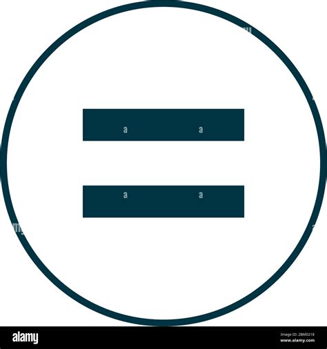 Equality Line Style Icon Design Math Finance And Education Theme
