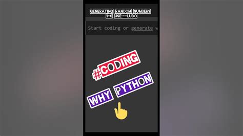 generating random numbers 1 6 using python coding python ludo