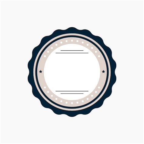 premium vector circle badge element