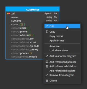 MongoDB Schema Design In Moon Modeler