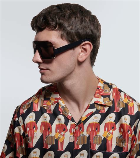 Mask Sunglasses In Black Gucci Mytheresa