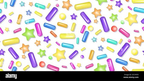 Sprinkle With Grains Of Desserts Seamless Abstract Pattern With