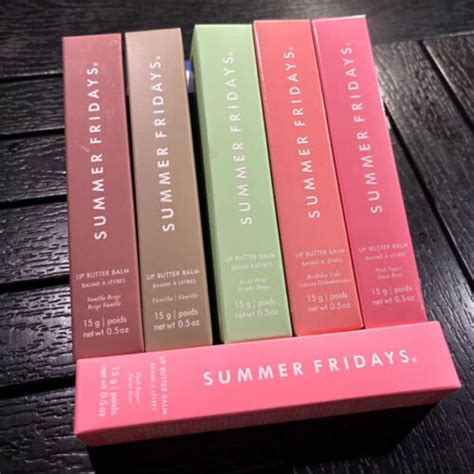 Summer Fridays Lip Butter Balm Birthday Cake Pink Sugar Vanilla Set New