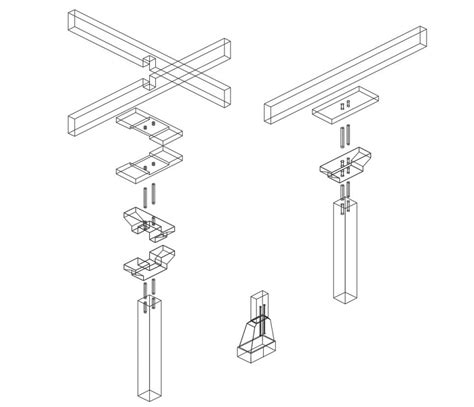Construction Unit Detail D View CAD Structural Block Autocad File