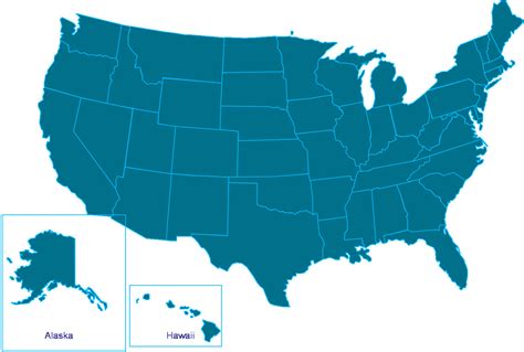 Vector Usa Map With States United States Map