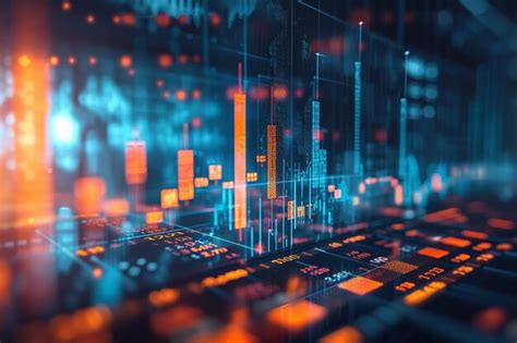 Chart Of Business Data Graph Diagram And Growth Ai Generative Premium Ai Generated Image