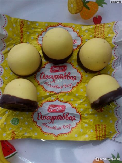 Конфеты Свит Лайф Йогуртовая банановый вкус - «Молочная конфета с ...