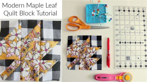 Notebook Leaf Quilt Block Pattern