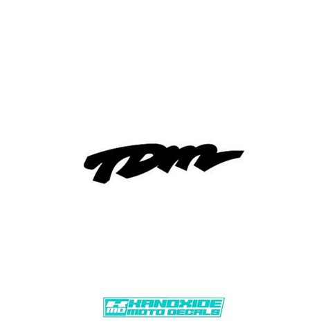 Yamaha Tdm Two Decals Gloss Black 150mm Colour Gloss Black Decals
