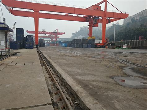 红溪沟港区集吊轨道修复工程完工并投入使用 重庆市万州港口集团有限责任公司