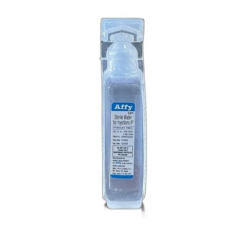 Affy Hypotonic Pyrogen Free Sterile Water Injection Packaging Size Ml Single Dose At