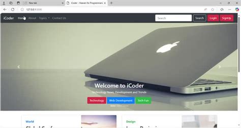 creating icoder blogs using html css javascript and… priyanka marathe