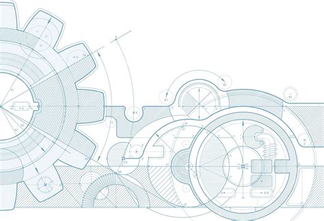 Premium Vector Vector Draft Background With A Gear Element Can Be Easily Colored And Used In