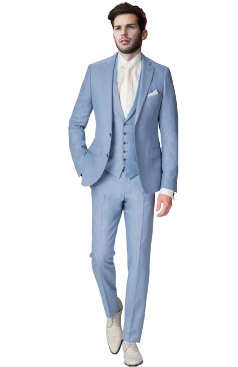 Costume Business Pi Ces Bleu Ciel Tailored Suit Paris