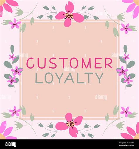 Writing Displaying Text Customer Loyalty Concept Meaning Client