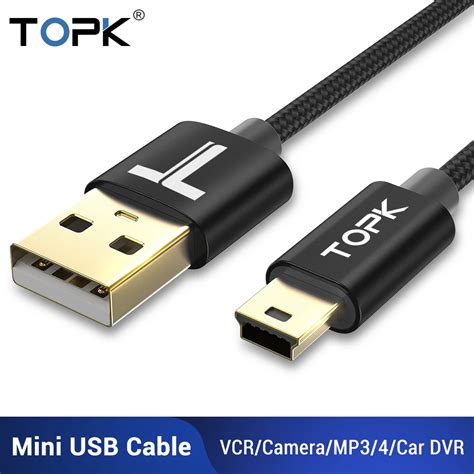 TOPK мини-usb кабель мини-usb для USB быстрая Синхронизация данных ...