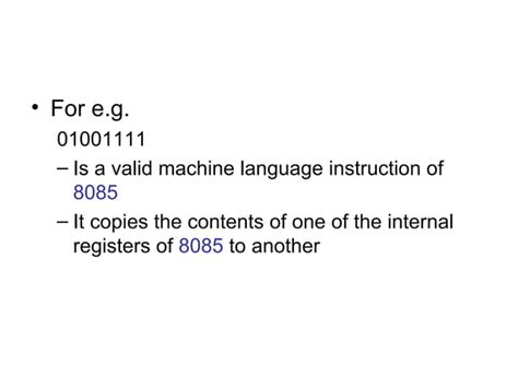 assembly language programming of 8085 ppt programming languages
