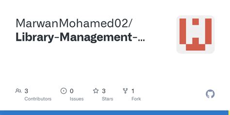 GitHub MarwanMohamed02 Library Management System