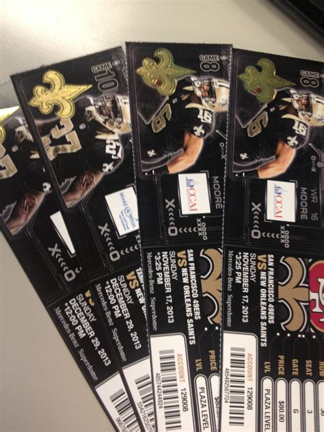 Saints Tickets