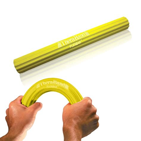 Theraband Flexbar Yellow 6 Lbs Extra Light Hand Therapy Forearm