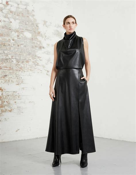 Black Vegan Leather Top Not Just A Label