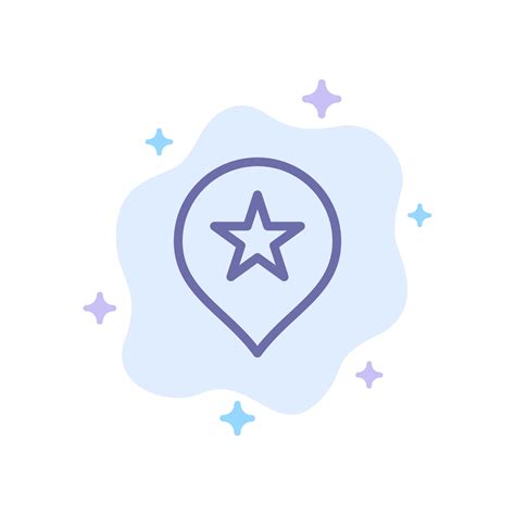 Location Stare Navigation Blue Icon On Abstract Cloud Background 19111636 Vector Art At Vecteezy