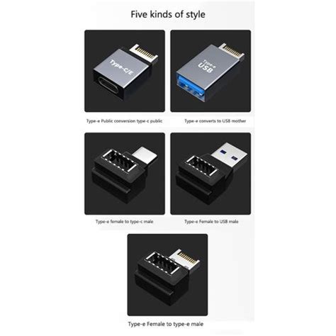 تسوق Type E Female To Usb Male Converter Usb 31 Front Panel Header