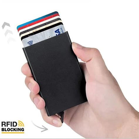 Rfid Porta Carteiras Inteligente Metálico Fino Homens Slim Femininas