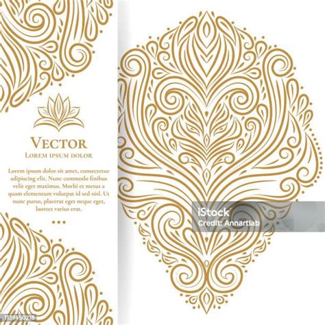 골드와 화이트 빈티지 인사말 카드 디자인입니다 고급 벡터 장식 템플릿입니다 초대장 전단지 메뉴 브로셔 엽서 배경 배경 화면 장식 포장 또는 원하는 아이디어에 좋습니다