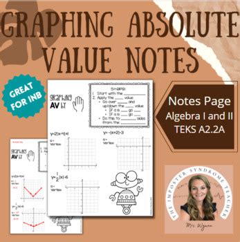Graphing Absolute Value Function Notes INB By The Imposter Syndrome Teacher