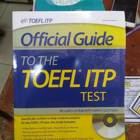 Jual OFFICIAL GUIDE TO THE TOEFL ITP TEST PLUS CD ORIGINAL Shopee