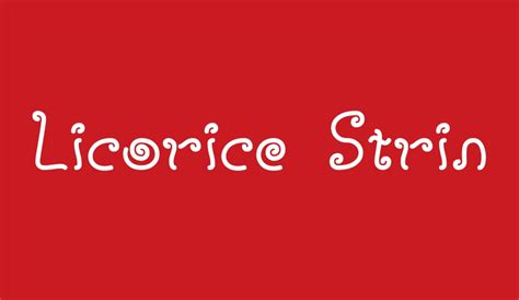 Licorice Strings Free Font