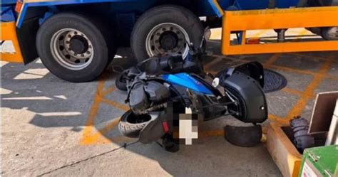 6歲兒站前座誤催油門機車未熄火猛撞油罐車 父子幸輕傷送醫 社會 CTWANT