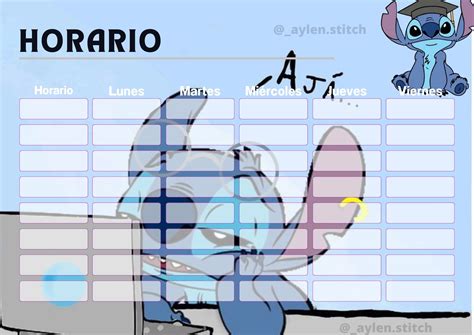 Lilo Y Stitch Print Planner Study Inspiration Memo Pad Kawaii