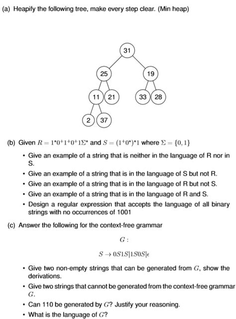 Solved A Heapify The Following Tree Make Every Step