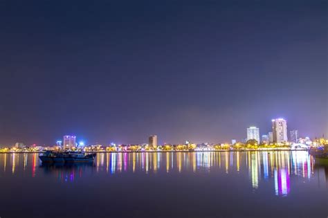 Premium Photo Beautiful And Lighting At Night In Danang Vietnam