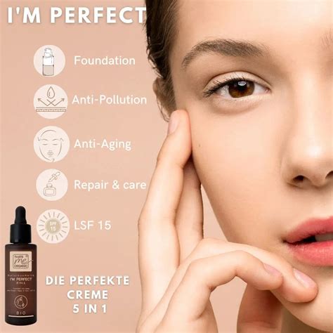 Bio Foundation Creme I´m Perfect 5in1 30ml Vegan Ohne Titandioxid