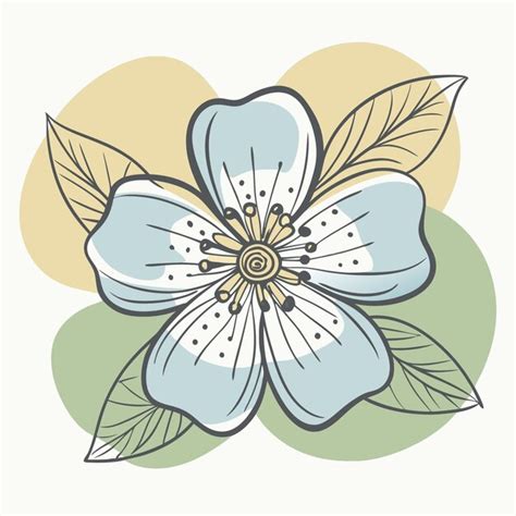 Arte De Una Línea De Dibujo Floral Arte De Línea Continua Floral