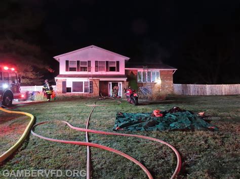 Early Morning House Fire With Mayday Gamber And Community Fire Company