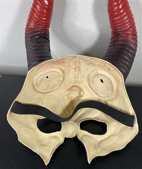 Maleficent Horns Head Mask Devil Goat Horns Red Blac Gem