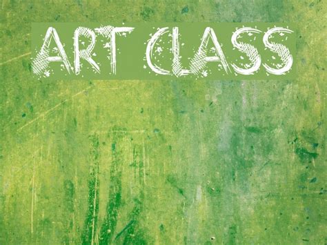 Art Class Font