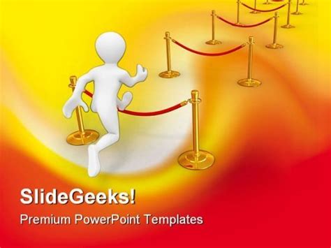 Hurdling Success Powerpoint Themes And Powerpoint Slides 0211