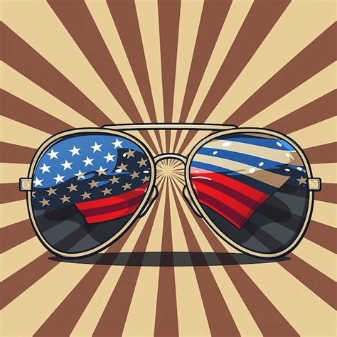 Premium Photo A Pair Of Sunglasses With The Stars On Them